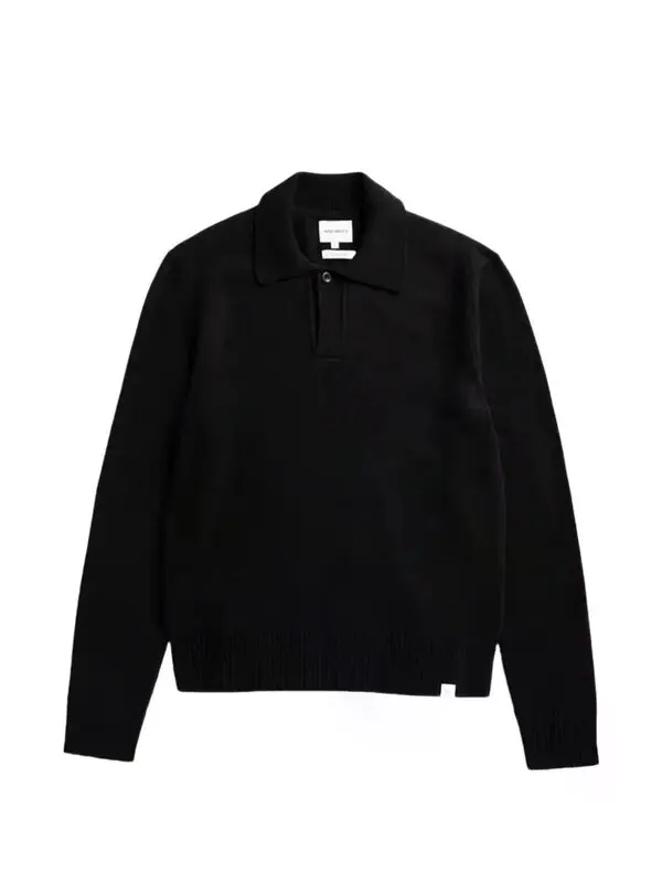 Norse Projects Knitted Long-sleeve Polo Shirt