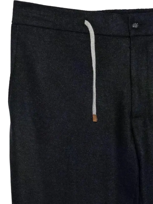 BARBA NAPOLI Drawstring-waistband Tailored Trousers