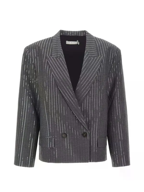 IRO PARIS Bay Sequin-embellished Cropped Blazer