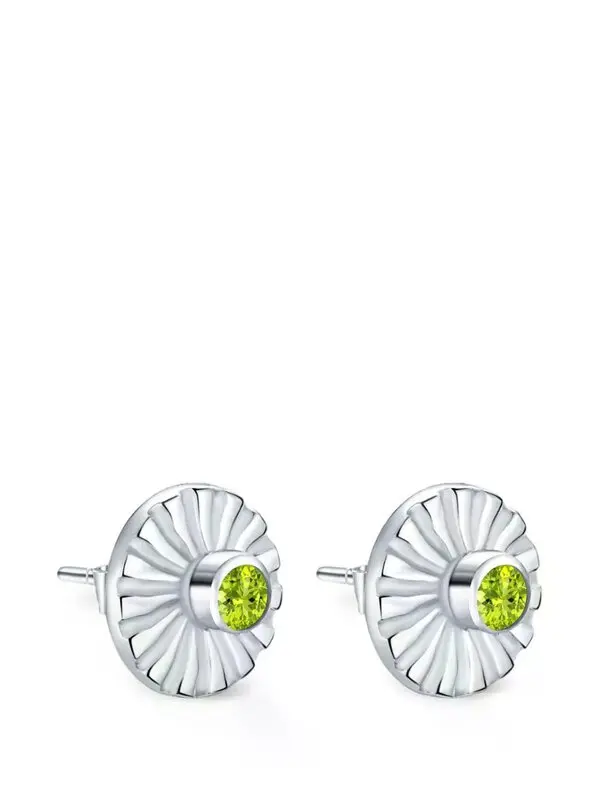 ANTY Aura Diamond Peridot Stud Earrings