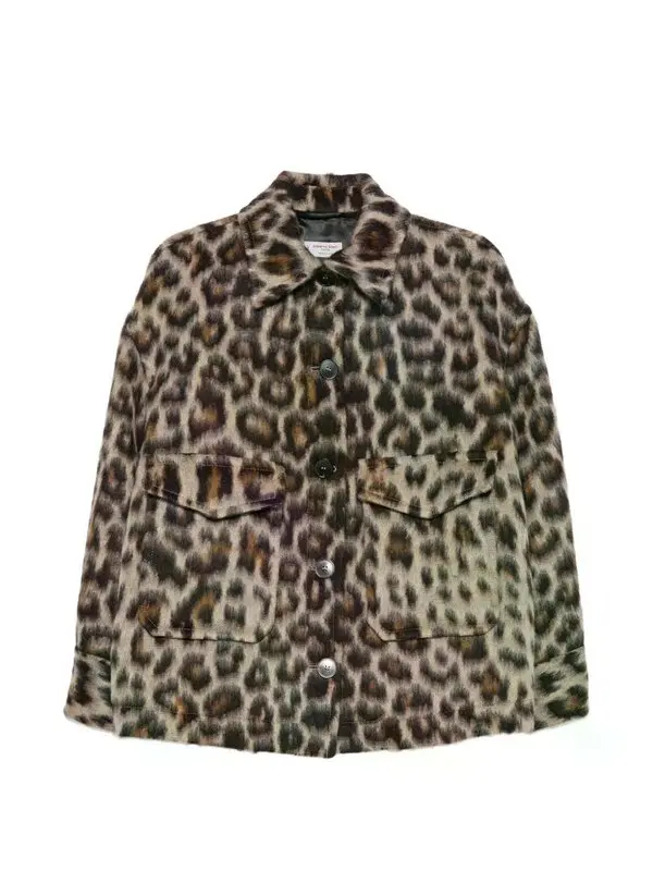 Alberto Biani Leopard-print Wool Jacket
