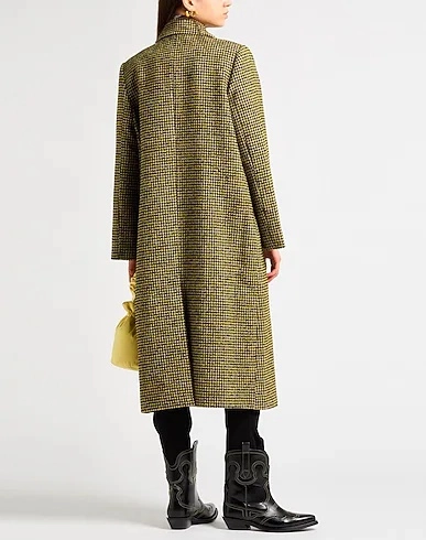 GANNI Plaid Double-breasted Coat