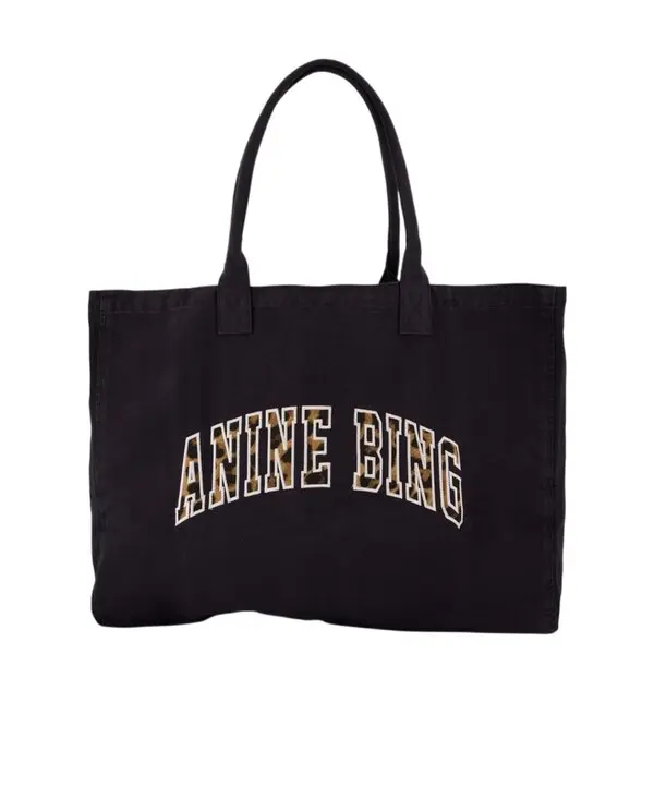 ANINE BING Leo Canvas Tote