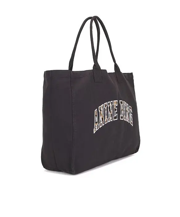 ANINE BING Leo Canvas Tote