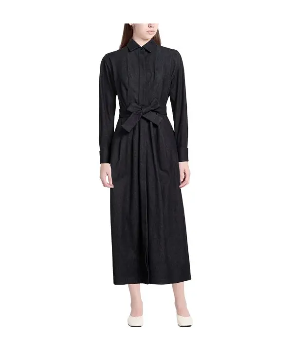 Max Mara Dark Denim Shirt Dress
