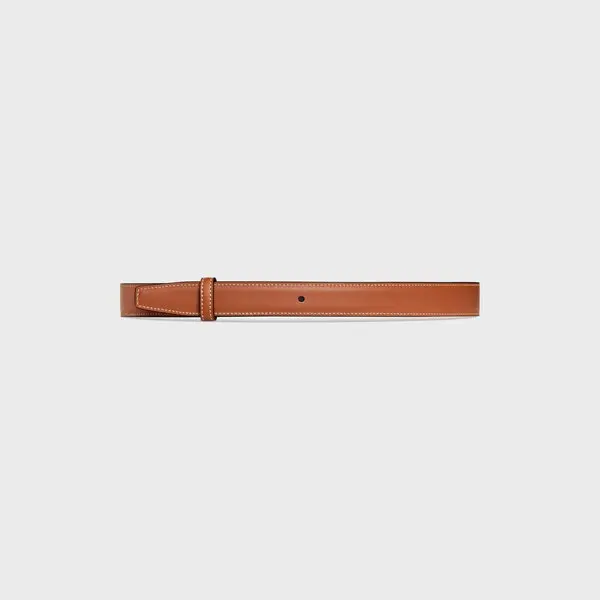 Celine Reversible Strap 25 In Taurillon And Natural Calfskin