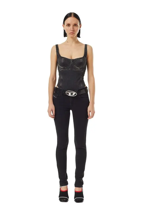 DIESEL® Slandy Low-rise Jeans