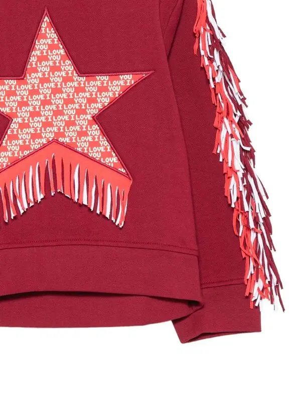 Stella McCartney Fringe-detail Star-patch Sweater