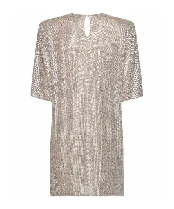 Giuseppe Di Morabito Crystal Embellished Dress - Silver