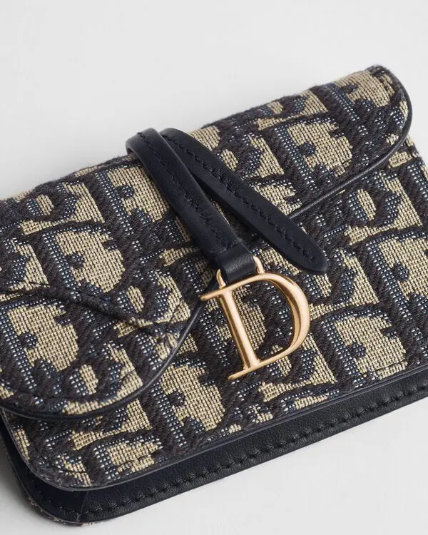 Dior Saddle Bloom Card Holder