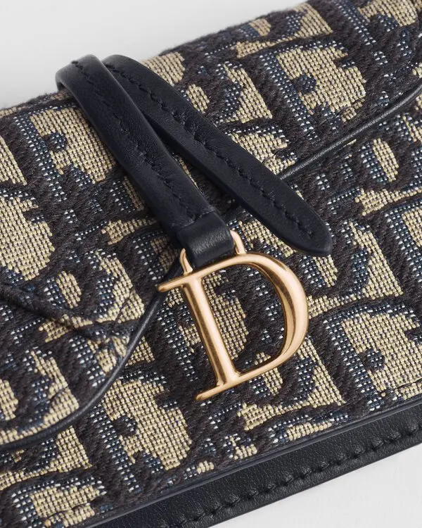 Dior Saddle Bloom Card Holder