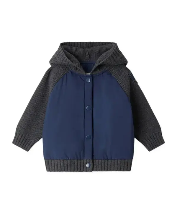 Bonpoint Hooded Panelled Hoodie - Navy