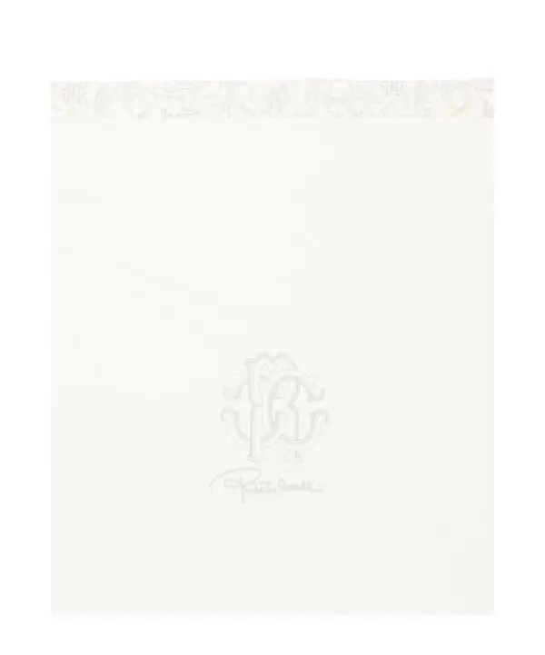 Roberto Cavalli Logo-print Baroque-pattern Blanket