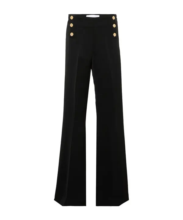 Roberto Cavalli Button-embellished Flared Trousers