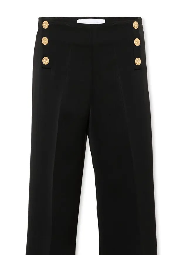 Roberto Cavalli Button-embellished Flared Trousers