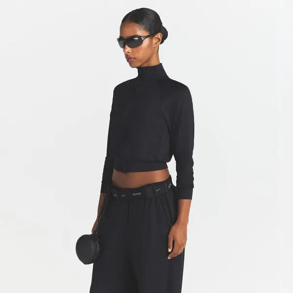 SKIMS Dri Fit™ Track Jacket | Black | | Nike Airy - Obsidian