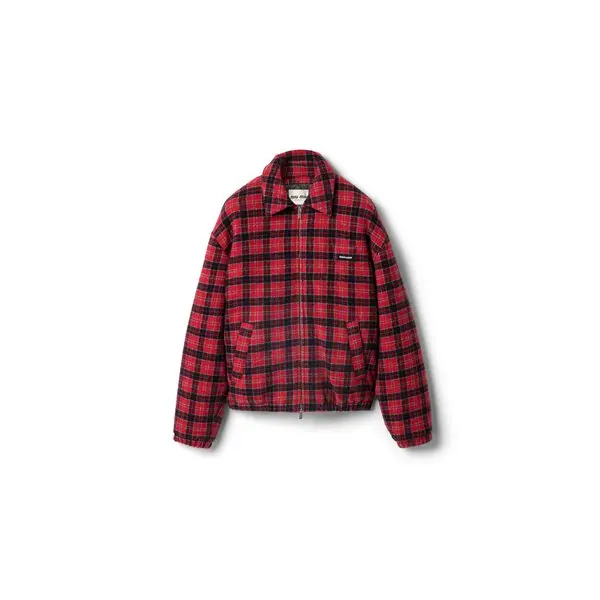 Miu Miu Plaid Down Jacket