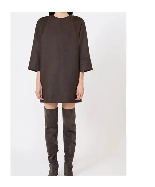 Max Mara Wool Flannel Short Dress