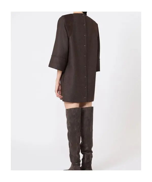 Max Mara Wool Flannel Short Dress