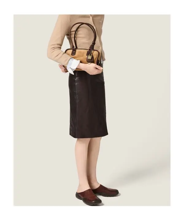 Miu Miu Leather Skirt