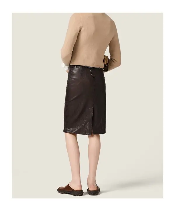 Miu Miu Leather Skirt