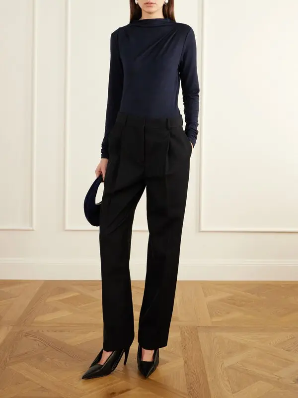 Proenza Schouler Mimi Draped Stretch-jersey Top
