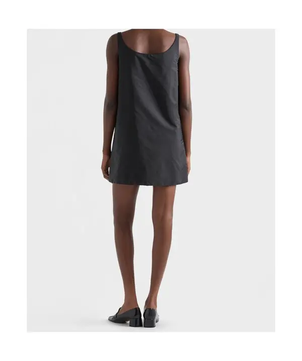 Prada Embroidered, Lightweight Re-nylon Mini-dress