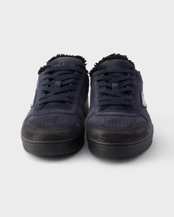 Prada Downtown Suede Sneakers