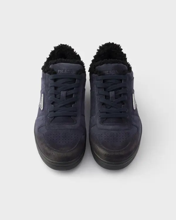 Prada Downtown Suede Sneakers