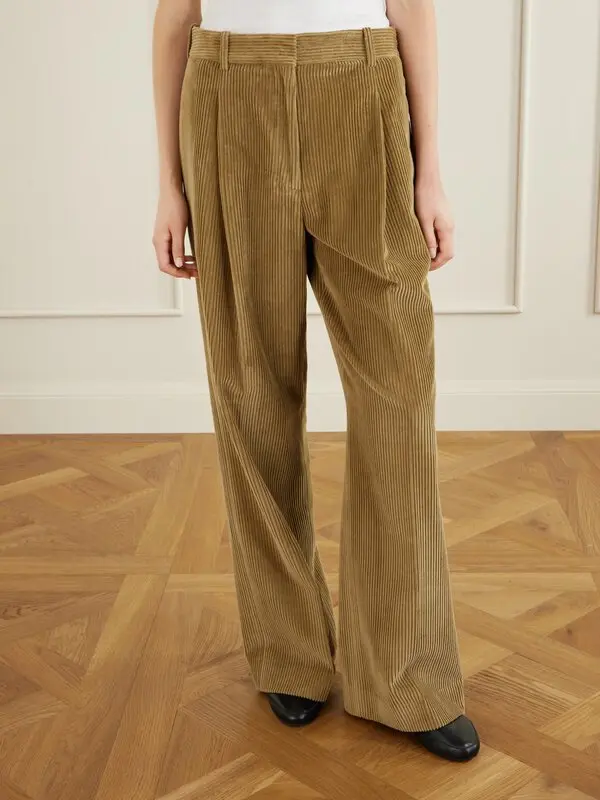 RÓHE Cotton-corduroy Wide-leg Pants