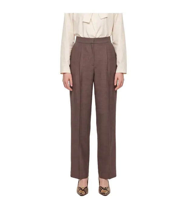 Antonelli Firenze Silvio Pleated Straight-leg Trousers