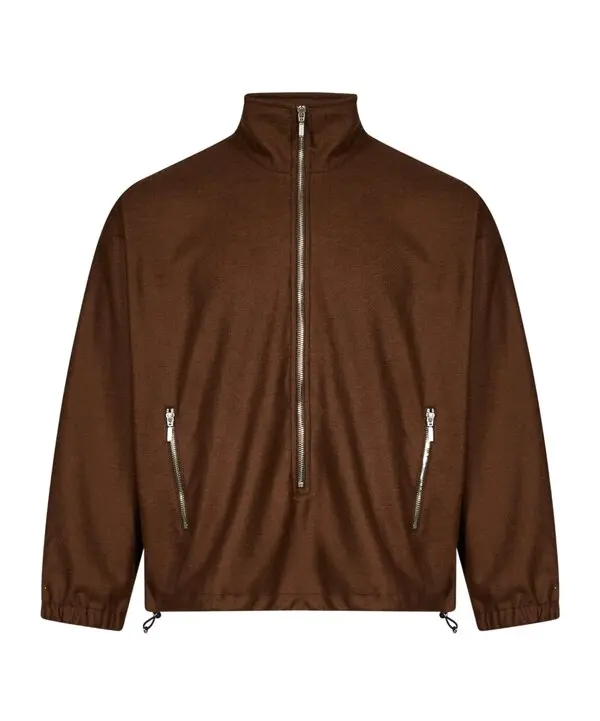 SONG FOR THE MUTE Half-zip Drawstring-hem Pullover Jacket