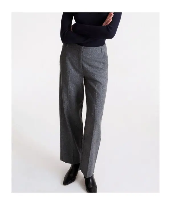 Marella Wool And Silk Tweed Trousers