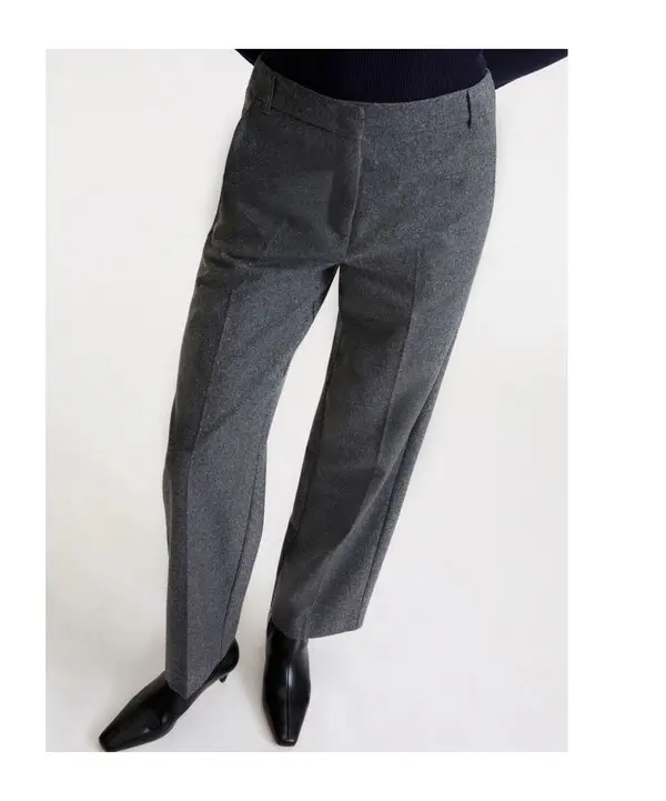 Marella Wool And Silk Tweed Trousers
