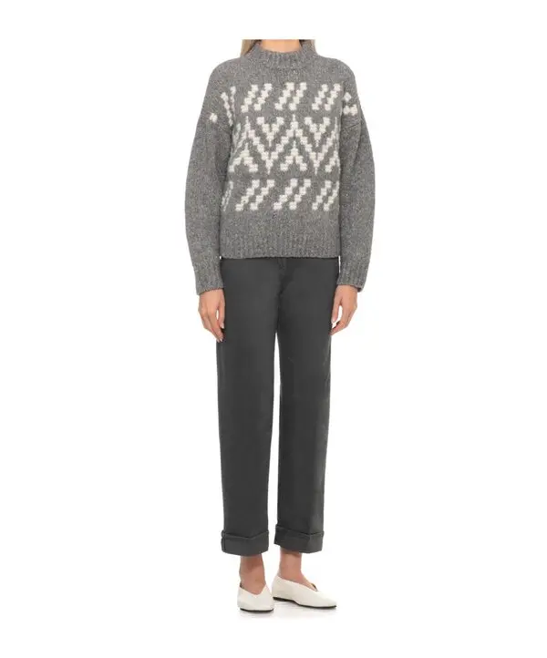 Peserico Geometric Knit Knitted Sweater