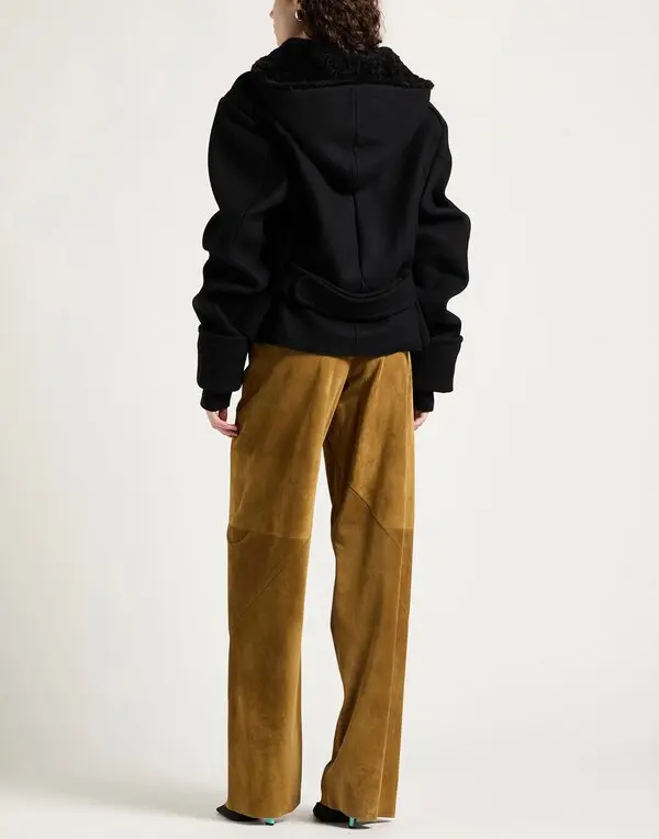 Saint Laurent Ribbed Cuffs Pea Coat