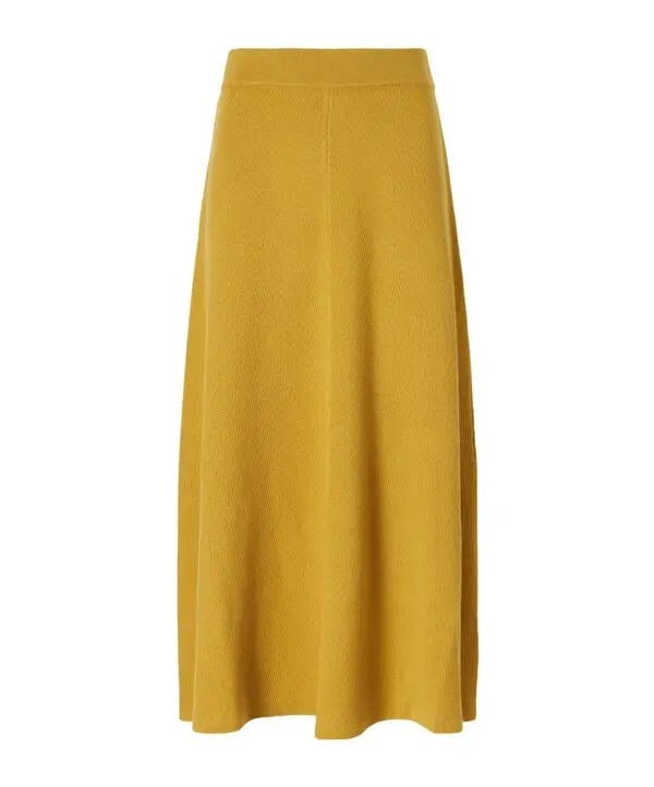 EMILIA WICKSTEAD Ribbed Wool Midi Skirt