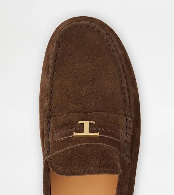 TOD'S Gommino Bubble Loafers In Suede