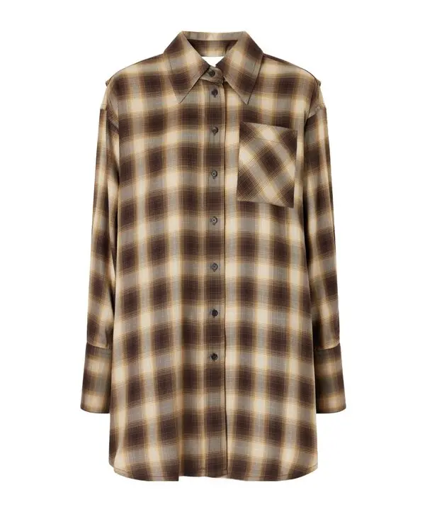 Co Checked Shirt - Green