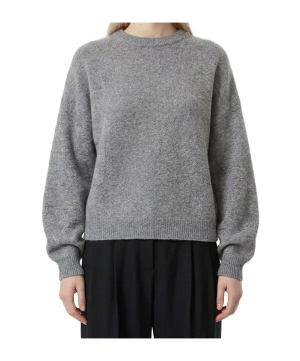 Loulou De Saison Crew-neck Long-sleeve Sweater - Gray