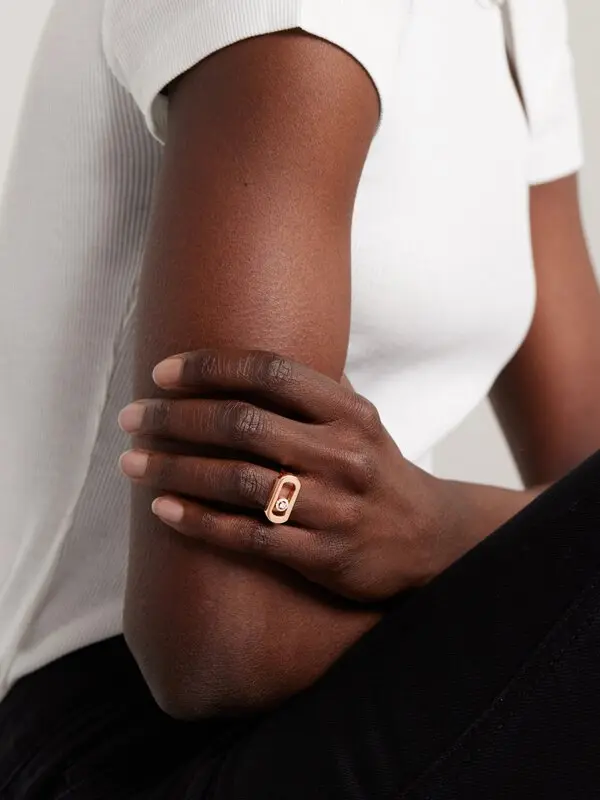Messika 18-karat Rose Gold Diamond Ring