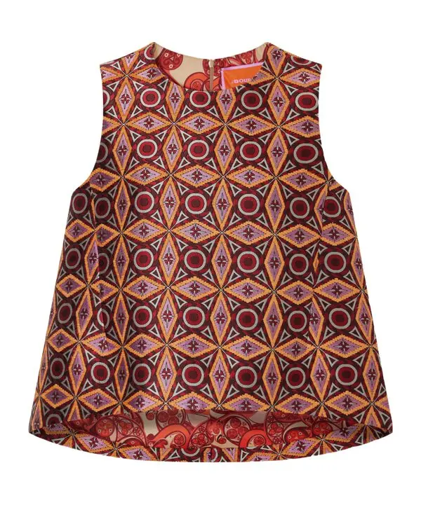 La DoubleJ La Scala Jacquard-twill Top - Multicolor