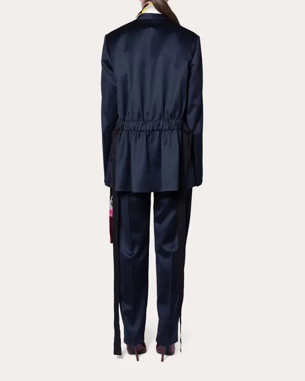 ROKSANDA Ragosta Wool Satin Trousers