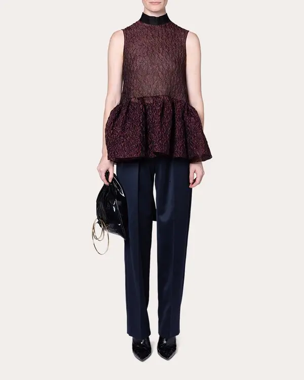 ROKSANDA Ragosta Wool Satin Trousers