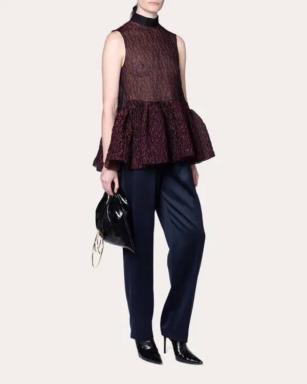 ROKSANDA Ragosta Wool Satin Trousers