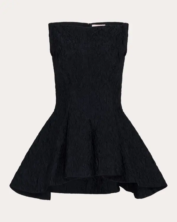 ROKSANDA Axo Cloqué Boatneck Peplum Top