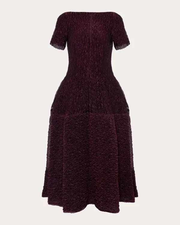 ROKSANDA Rune Cloqué Fit & Flare Dress