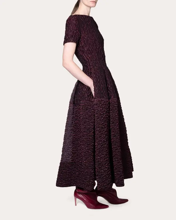 ROKSANDA Rune Cloqué Fit & Flare Dress