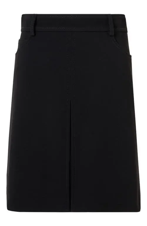 Akris Wool Tricotine A-line Skirt