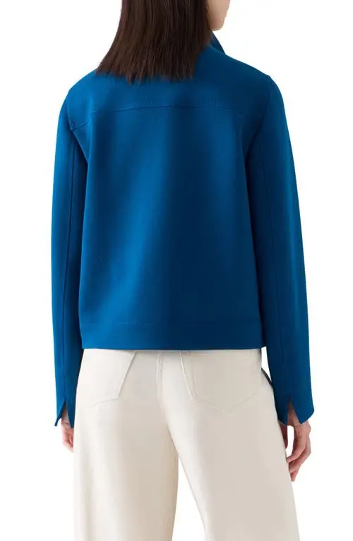 Akris Wool Tricotine Utility Jacket